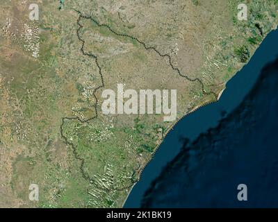 Sergipe, state of Brazil. High resolution satellite map. Locations and ...