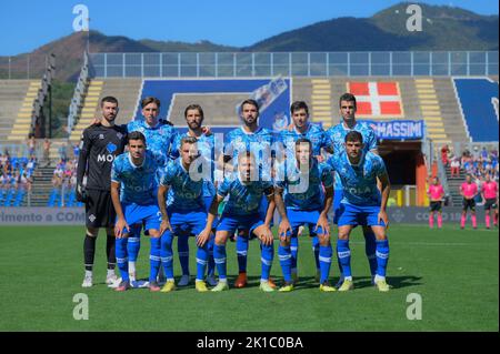 Como, Italy. 17th Sep, 2022. Nikolas Ioannou (Como) looks on during ...