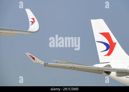 YANTAI, CHINA - SEPTEMBER 1, 2022 - The wingtip small wing of a China ...