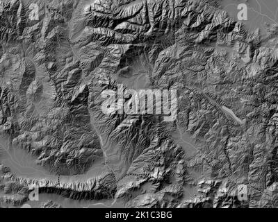 Blagoevgrad, province of Bulgaria. Elevation map colored in wiki style ...