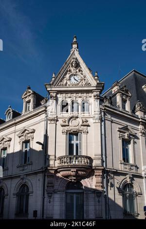 Detail of the architecture of the buildings of the city of Dijon Stock ...