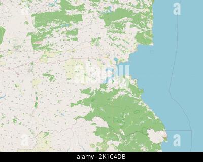 Burgas, province of Bulgaria. Open Street Map. Locations of major ...