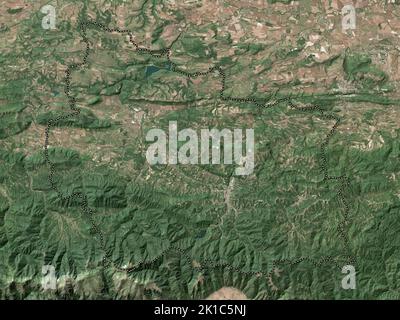 Gabrovo, province of Bulgaria. High resolution satellite map. Corner ...