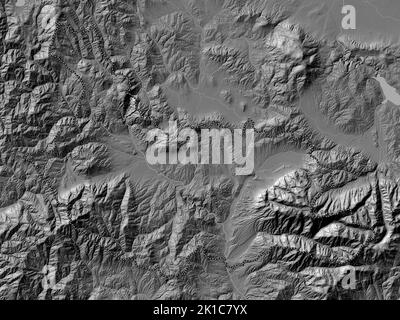 Kyustendil, province of Bulgaria. Elevation map colored in wiki style ...