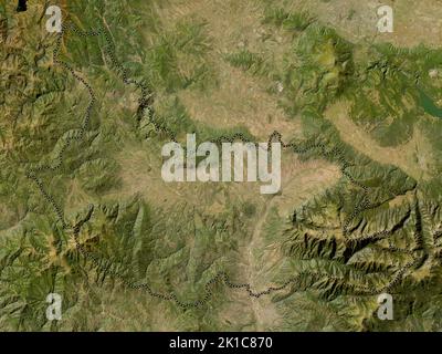 Kyustendil, province of Bulgaria. Low resolution satellite map ...