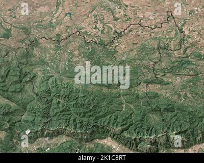 Lovech, province of Bulgaria. High resolution satellite map. Locations ...