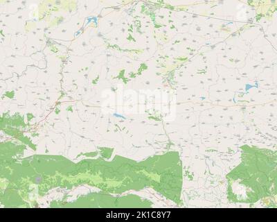 Lovech, province of Bulgaria. Open Street Map. Locations and names of ...