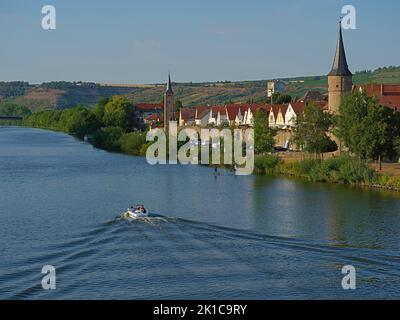 Historic town center of Karlstadt am Main, Main-Spessart County, Lower ...