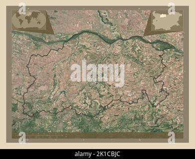 Pleven, province of Bulgaria. High resolution satellite map Stock Photo ...