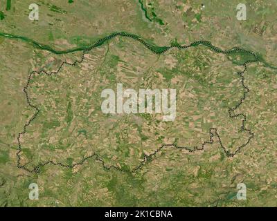 Pleven, province of Bulgaria. Low resolution satellite map. Locations ...