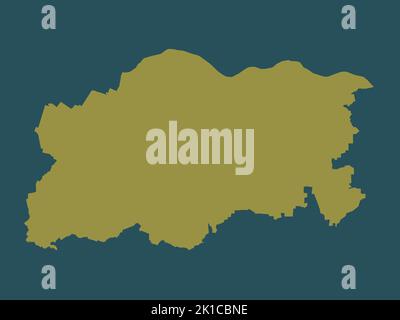 Pleven, province of Bulgaria. Solid color shape. Locations and names of ...