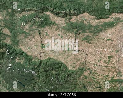 Plovdiv, province of Bulgaria. High resolution satellite map. Locations ...