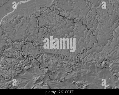 Razgrad, province of Bulgaria. Elevation map colored in wiki style with ...