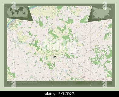 Razgrad, province of Bulgaria. Open Street Map. Locations of major ...