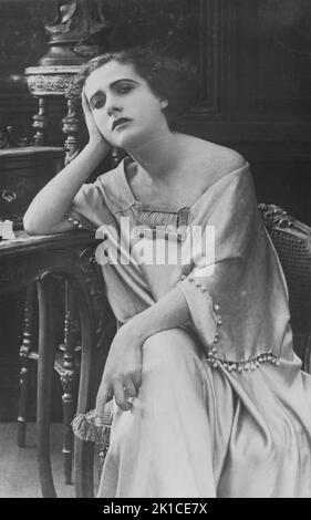 Francesca Bertini (1892-1985), actriz de cine mudo italiana Stock Photo ...
