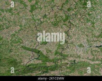 Shumen, province of Bulgaria. High resolution satellite map. Locations ...