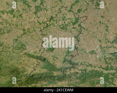 Shumen, province of Bulgaria. Low resolution satellite map. Locations ...