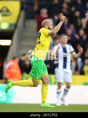 Norwich City's Sam Byram scores but the goal is ruled by VAR for ...