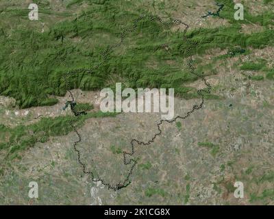 Sliven, province of Bulgaria. High resolution satellite map. Locations ...