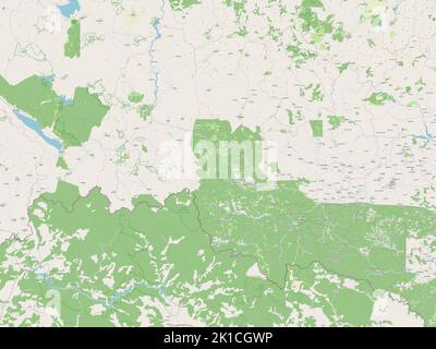 Smolyan, province of Bulgaria. Open Street Map. Locations and names of ...