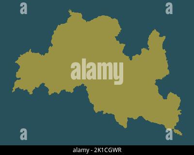 Smolyan, province of Bulgaria. Solid color shape. Locations of major ...