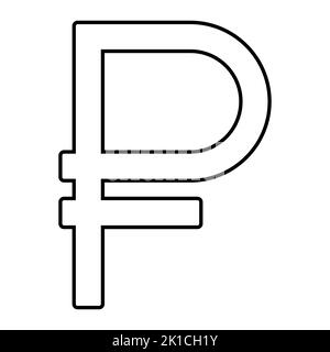 Ruble money icon, russian bank economy flat sign, rouble business ...