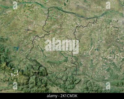 Vratsa, province of Bulgaria. High resolution satellite map. Locations ...