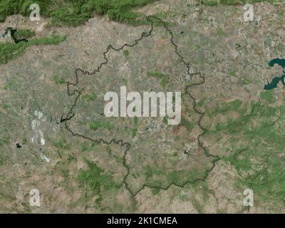 Yambol, province of Bulgaria. High resolution satellite map. Locations ...