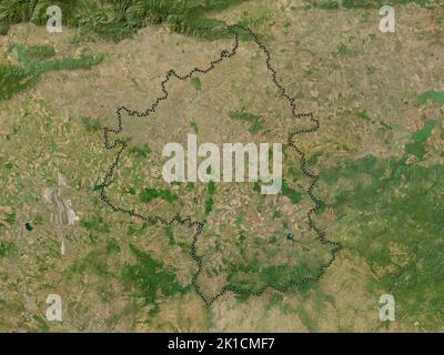 Yambol, province of Bulgaria. Low resolution satellite map. Locations ...