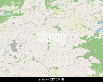 Yambol, province of Bulgaria. Open Street Map. Locations of major ...