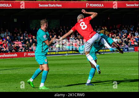 Tranmere Rovers' Dynel Simeu during the Sky Bet League Two match at ...
