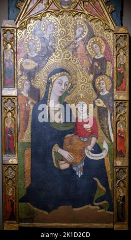 Mother of God of humility with musical angels altarpiece, Francesc ...