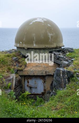 Herdla, Norway - June 16, 2022: Herdla Fort was built by the Germana ...