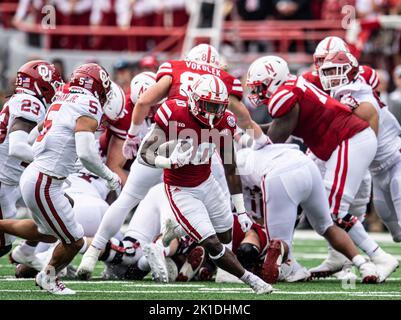 Lincoln, Nebraska, USA. 17th Sep, 2022. Nebraska player #72 NASH ...