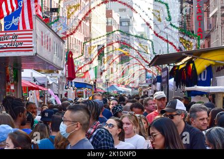The Feast of San Gennaro returned to New York City. Credit: Ryan Rahman ...