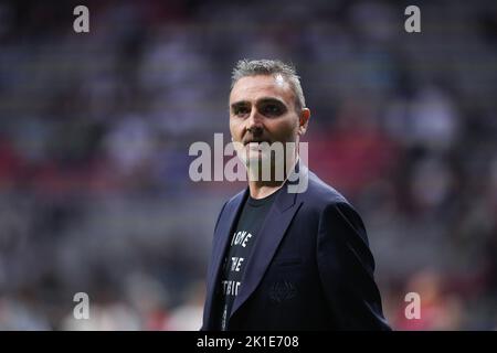 Vancouver Whitecaps head coach Vanni Sartini walks the sideline during ...
