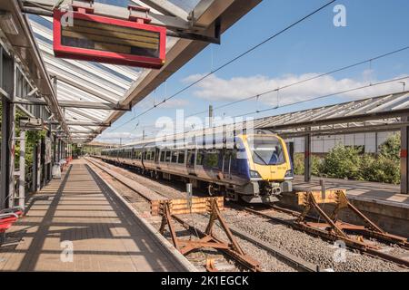 Northern Rail train parked up at Forster Square station in Bradford ...