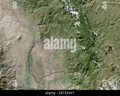 Bubanza, province of Burundi. High resolution satellite map. Locations ...