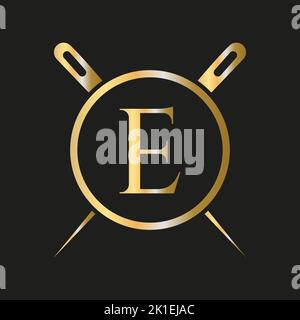 Initial Letter W Tailor Logo, Needle and Thread Combination for ...