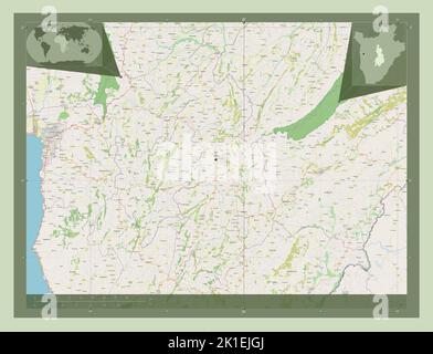 Gitega, province of Burundi. Open Street Map Stock Photo - Alamy