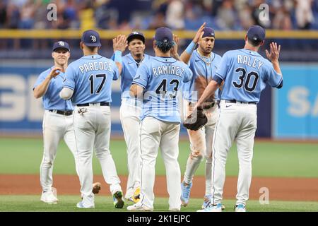 Tampa, FL USA: Handshakes for the winners and Los Angeles Dodgers ...