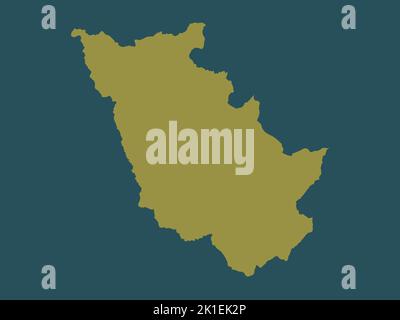 Kayanza, province of Burundi. Solid color shape. Locations and names of ...