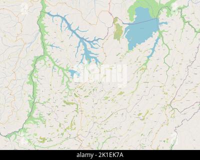 Kirundo, province of Burundi. Open Street Map. Locations of major ...