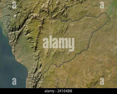 Makamba, province of Burundi. Low resolution satellite map. Locations ...