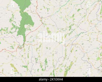 Muramvya, province of Burundi. Open Street Map. Locations of major ...