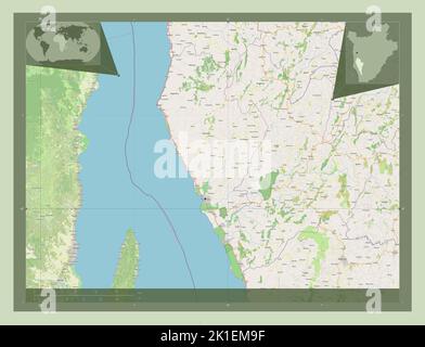 Rumonge, city of Burundi. Open Street Map Stock Photo - Alamy