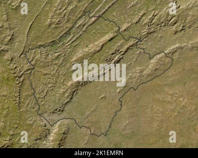 Ruyigi, province of Burundi. Low resolution satellite map. Locations ...