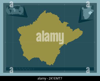 Ruyigi, province of Burundi. Solid color shape Stock Photo - Alamy