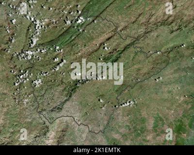 Ruyigi, province of Burundi. High resolution satellite map. Locations ...