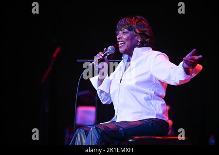 Gwen Dickey of Rose Royce performing live at the Soultasia music ...